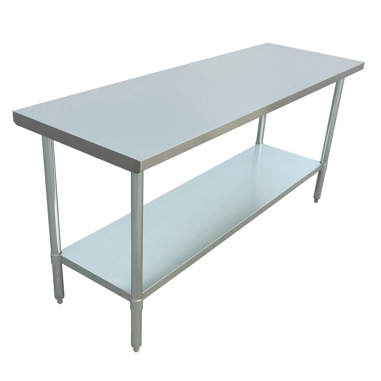 Excalibur 18-Gauge 430 Stainless Steel Work Table with Undershelf ...