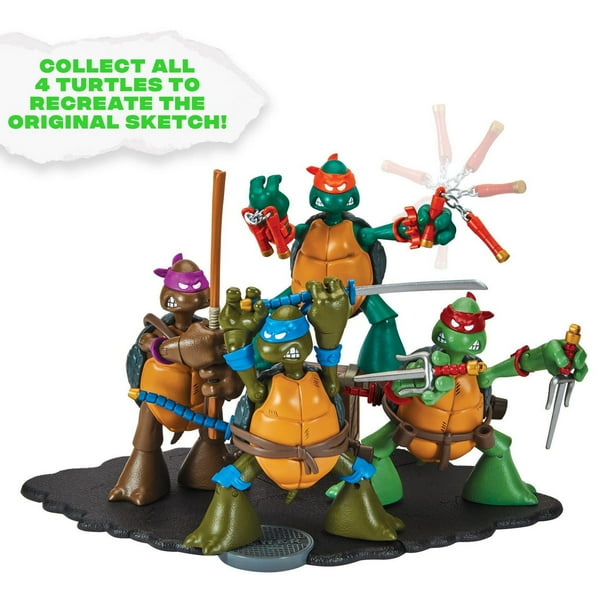 TMNT Oiginal Sketch Figure Set - Walmart.ca