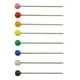 Unique Creativ Assorted Colour Plastic Head Pins, 300 pieces, 27 mm x 0 ...