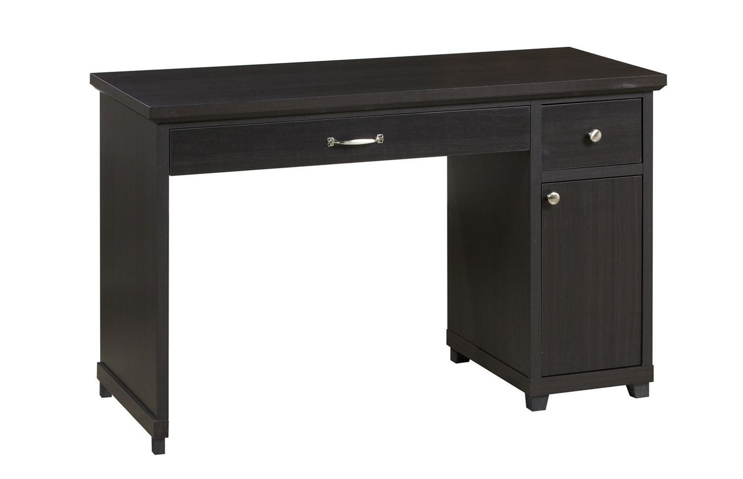 1-Drawer Single Pedestal Desk in Espresso | Walmart Canada