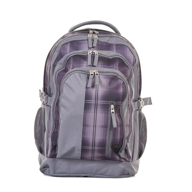 Jetstream Large Multi-pocket System Backpack, Grey Plaid - Walmart.ca