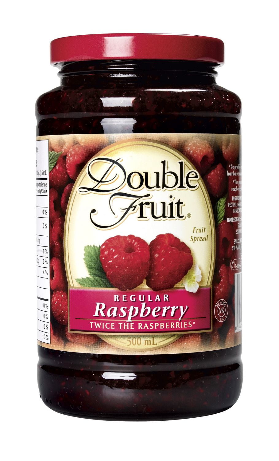 Double Fruit Regular Raspberry Fruit Spread 500mL | Walmart Canada