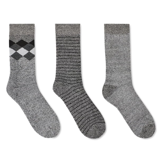 Athletic Works Men's Thermal Crew Socks 3-Pack - Walmart.ca