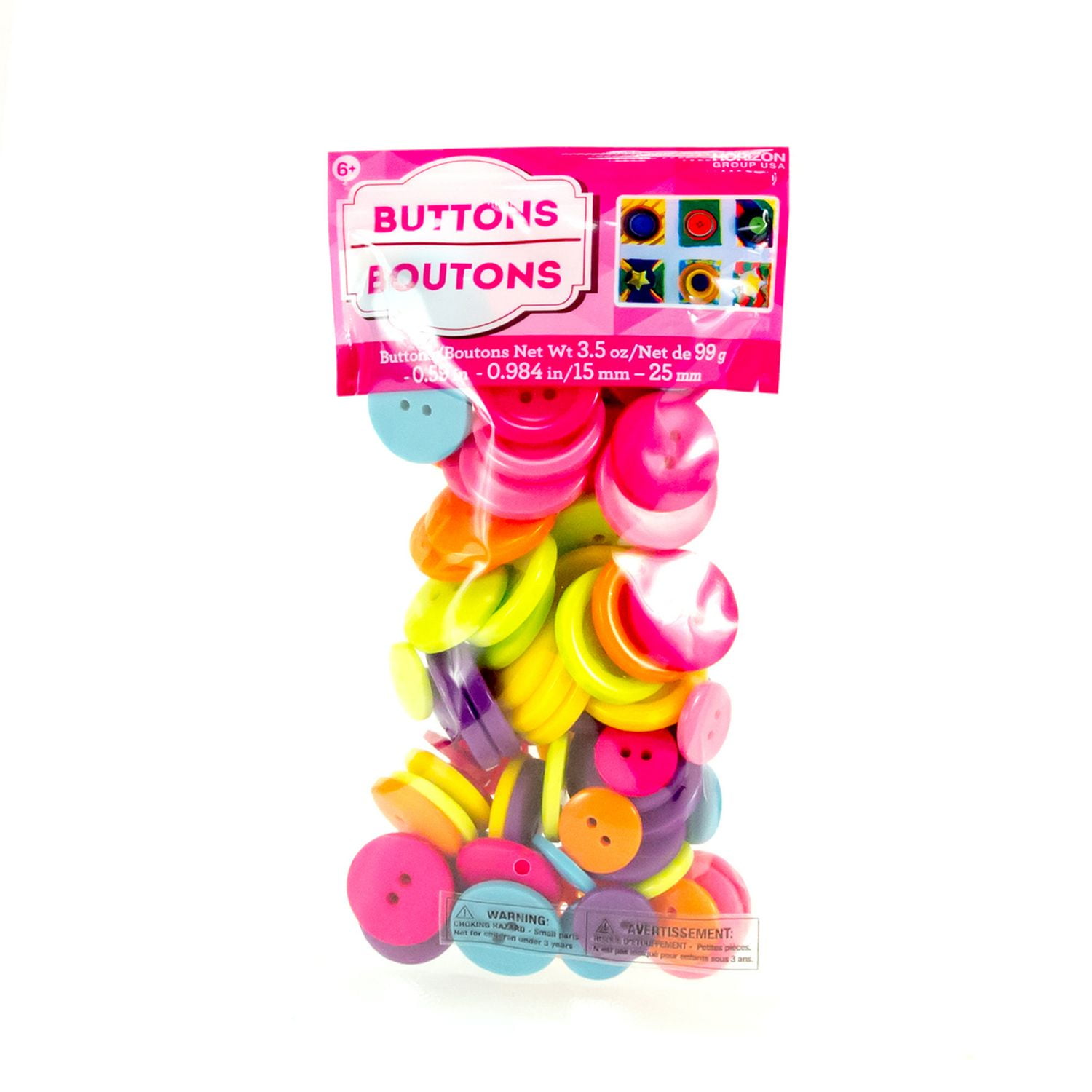 Horizon Group Usa Assorted Plastic Buttons | Walmart Canada
