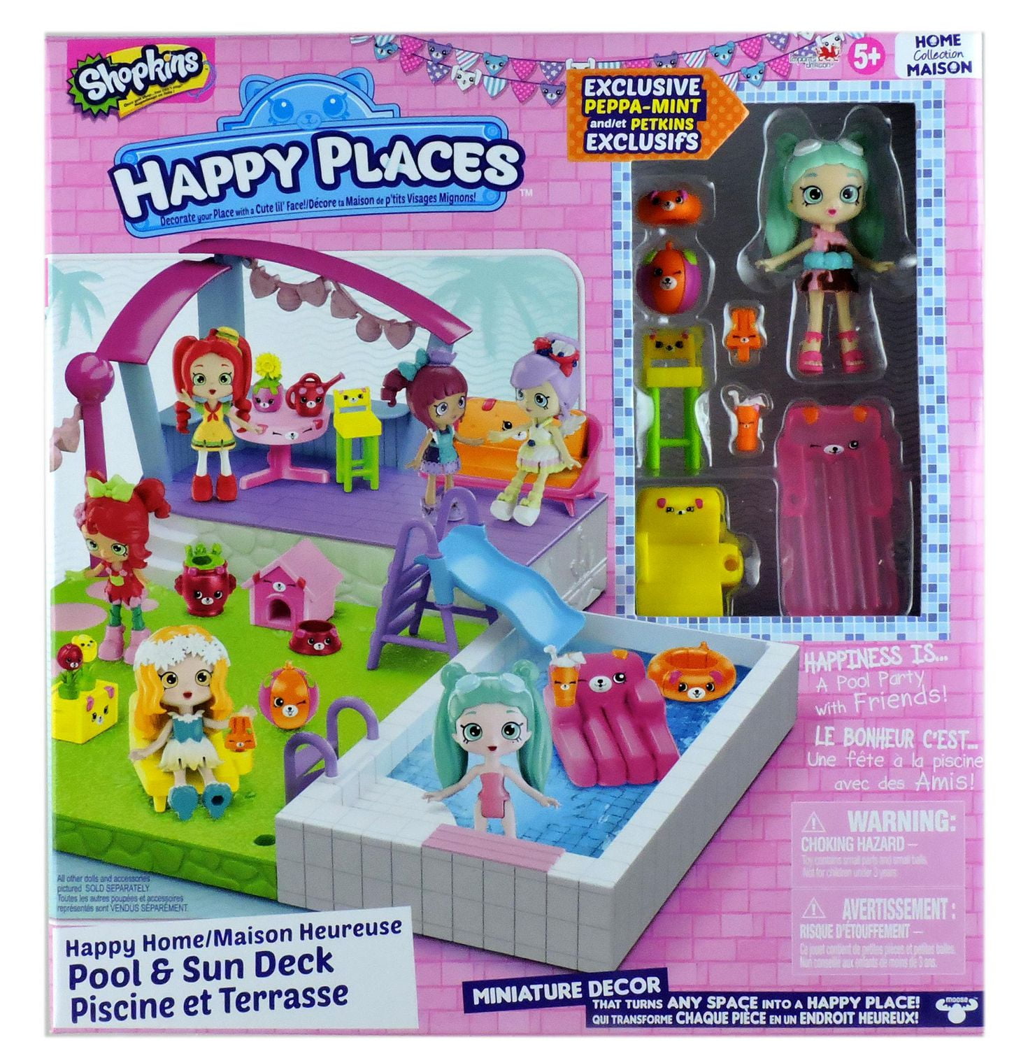 Shopkins Happy Places Happy Pool & Sun Deck with Peppa Mint - munimoro ...