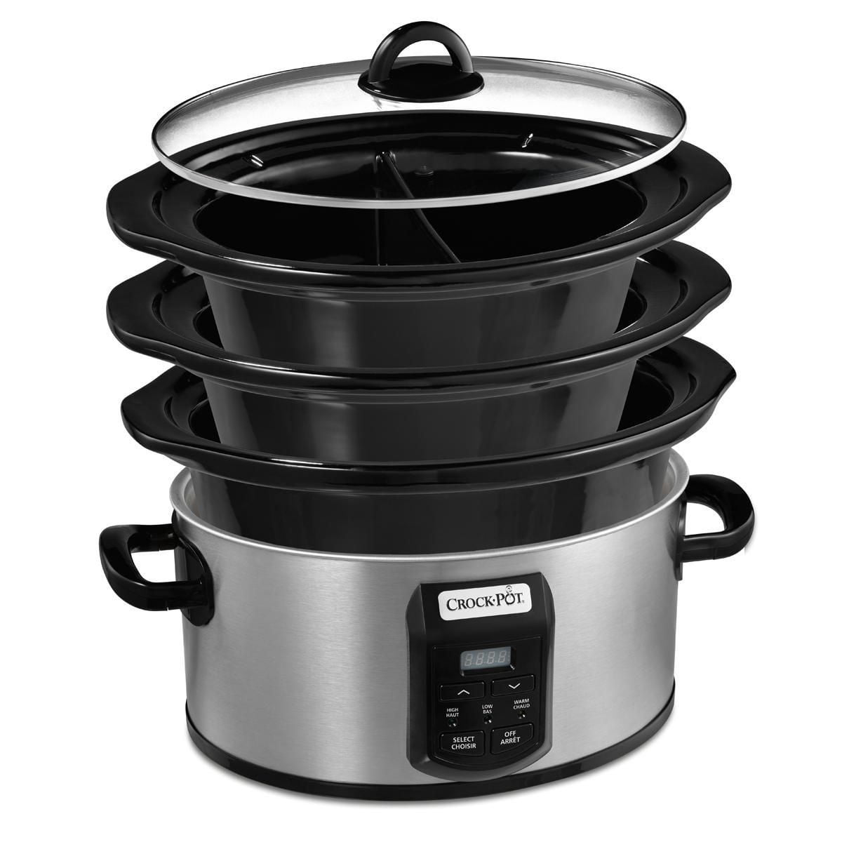 Crock Pot Choose A Crock Programmable Slow Cooker SCCPVS642S 033 Crock Pot Choose A Crock Programmable Slow Cooker SCCPVS642S 033