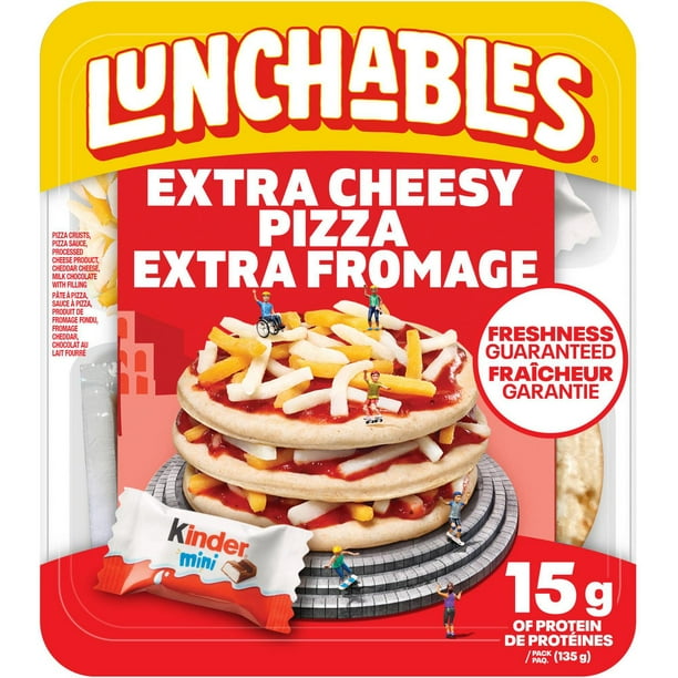 Lunchables Extra Cheesy Pizza, 135 g Tray, Extra Cheesy Pizza - Walmart.ca