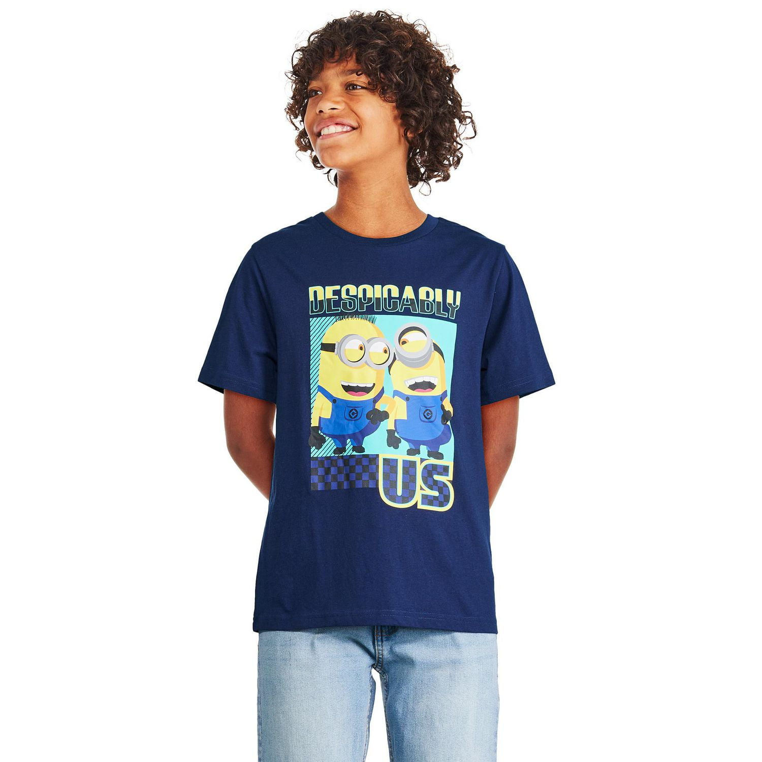 Click here for Minions Minion Boys Short Sleeve Tee Xs prices