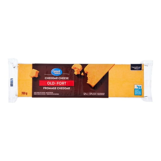 Great Value Old Cheddar Cheese (Value Size), 700 g - Walmart.ca
