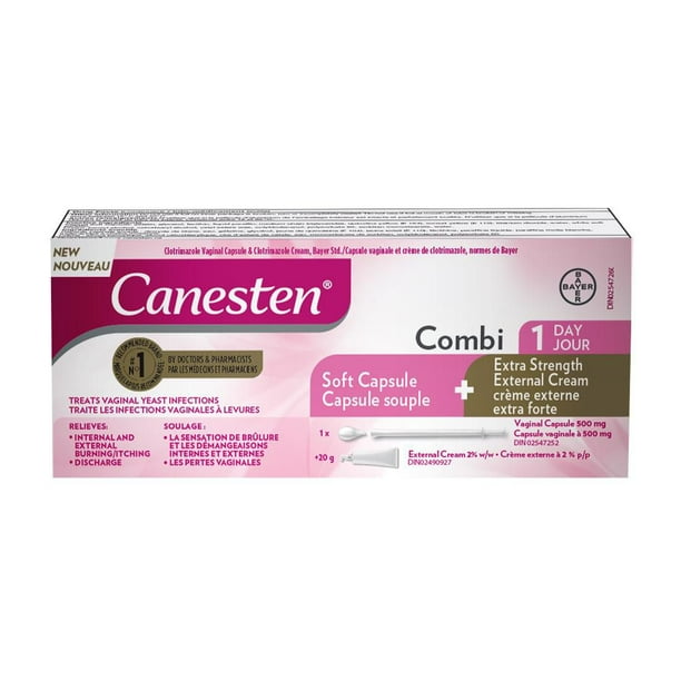 Canesten® Combi 1 Day Vaginal Soft Capsule for Yeast Infection and ...