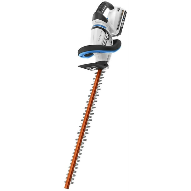 HART 40-Volt Cordless Hedge Trimmer Kit (1) 2.5Ah Lithium-Ion Battery ...