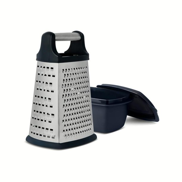 Thyme & Table 2-Piece 4-Sided Stainless Steel Box Grater Set, Grater ...