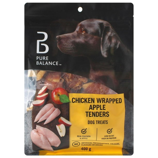 Pure Balance Chicken Wrapped Apple Tenders Dog Treats, 400 g - Walmart.ca