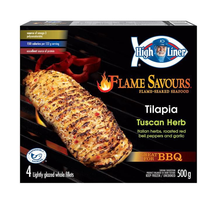High Liner Flame Savours Tuscan Herb Tilapia Lightly Glazed Whole ...