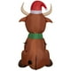 Christmas Inflatable Highland Cow with Santa Hat - Walmart.ca