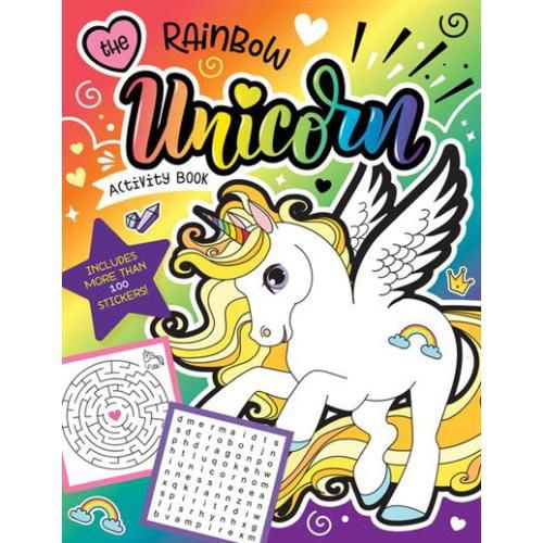 The Rainbow Unicorn Activity Book Magical Games for Kids with Stickers ...