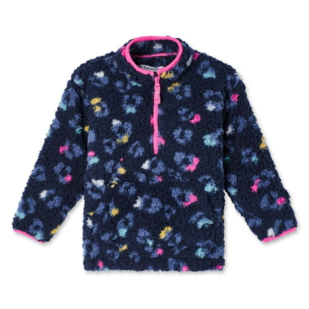 George Toddler Girls' Half-Zip Sweater - Walmart.ca