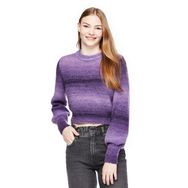 No Boundaries Women's Ombre Sweater - Walmart.ca
