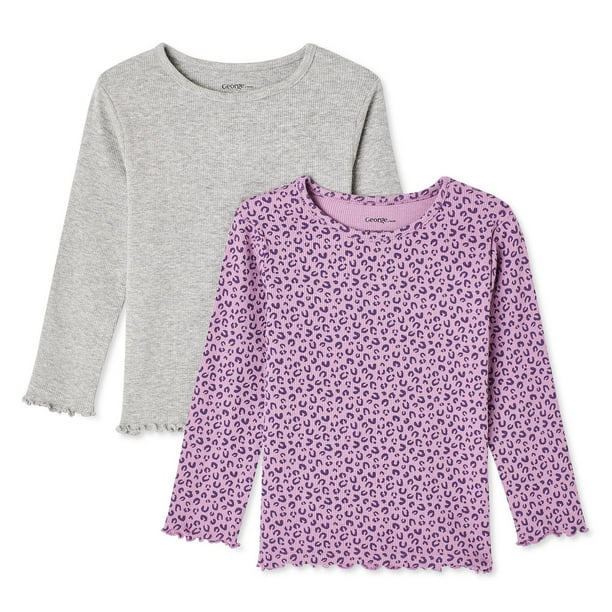 George Toddler Girls' Rib Tee 2-Pack - Walmart.ca