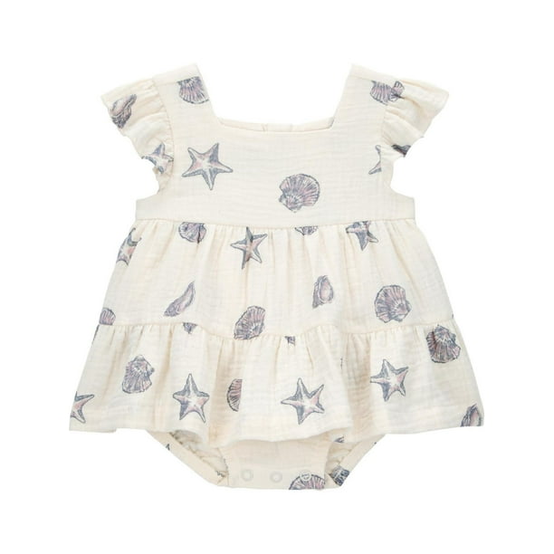 Carter's Child of Mine Baby Girls' Seashell Sunsuit - Walmart.ca