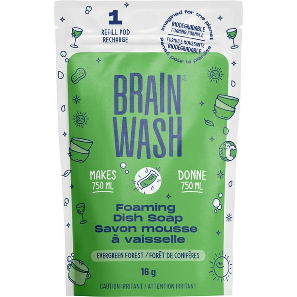 Brain Wash Foaming Dish Soap Refill Pod - Evergreen Forest - Walmart.ca