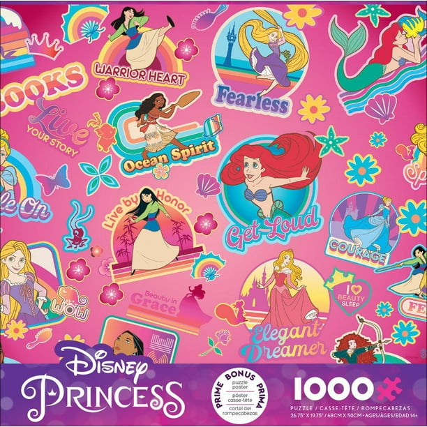 Buffalo Games - Disney - Princess Sticker Collage - 1000 Piece Jigsaw ...