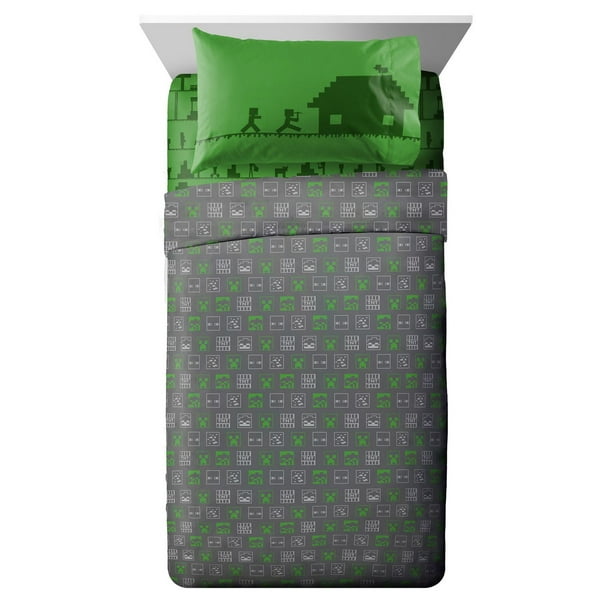 Minecraft 3-Piece Twin Sheet Set, 100% Polyester, Twin - Walmart.ca