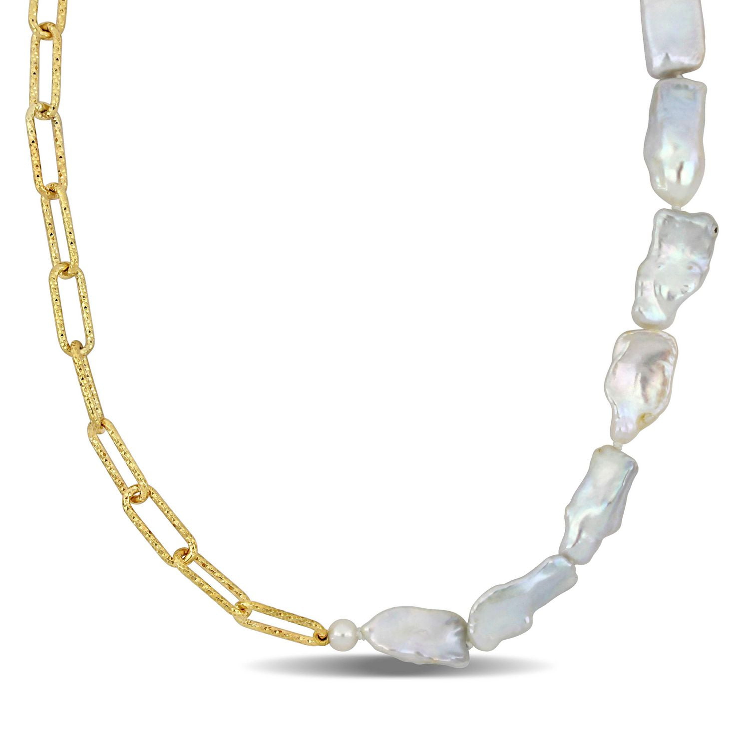 Click here for Miabella Keshi Cultured Freshwater Pearl Yellow Rh... prices