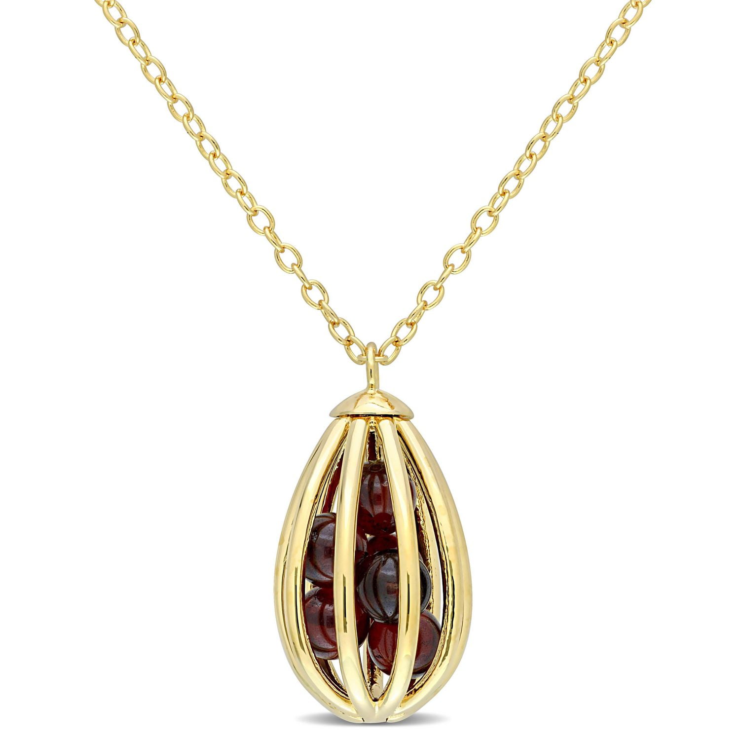 Click here for Miabella 3 5/8 Carat T. G.W. Garnet Yellow Rhodium... prices