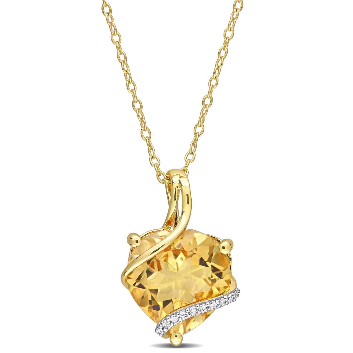 Click here for Miabella 6-1/2 Carat T. G.W. Citrine And Diamond A... prices