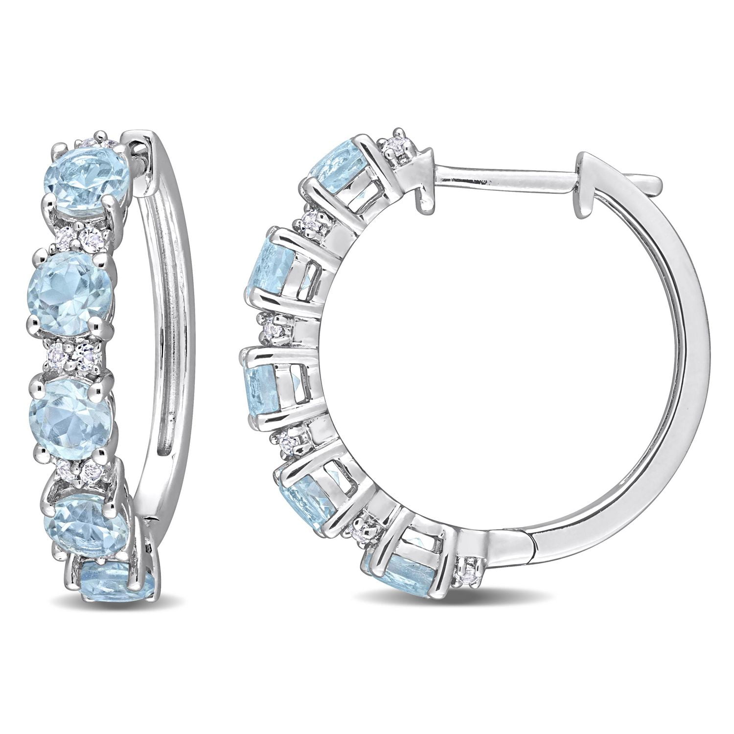 Click here for Miabella 3-1/4 Carat T. G.W. Blue Topaz And White... prices