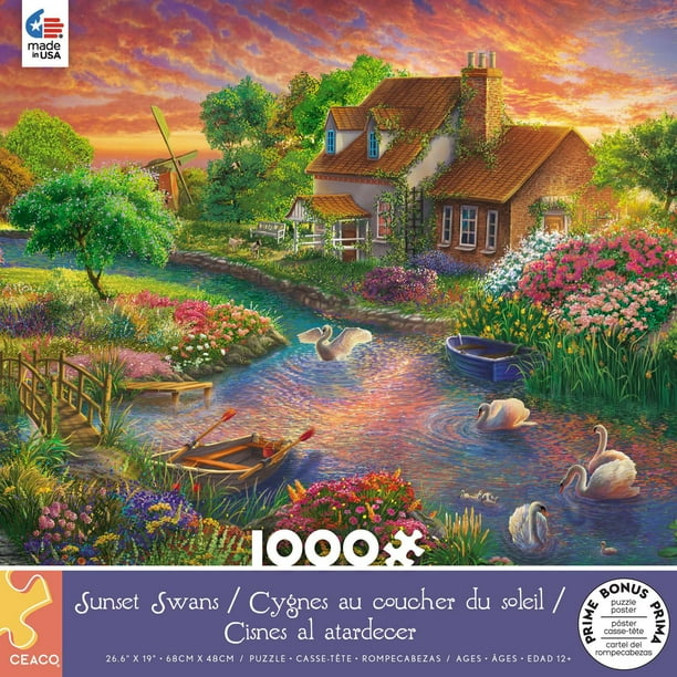 Ceaco Sunset Swans 1000pc Puzzle - Walmart.ca