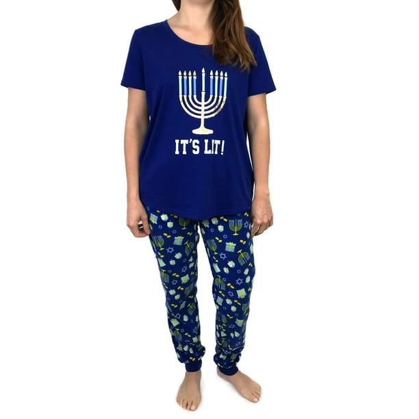 George Ladies' Short-Sleeve Hanukkah Pyjama Sets - Walmart.ca