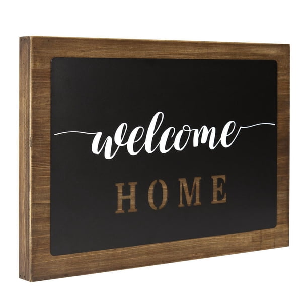 Hometrends Welcome Home Wood and Metal Cutout Plaque - Walmart.ca