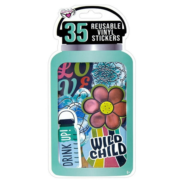 Vinyl Sticker Pack - ECO/RETRO, 35 Stickers Included - Walmart.ca