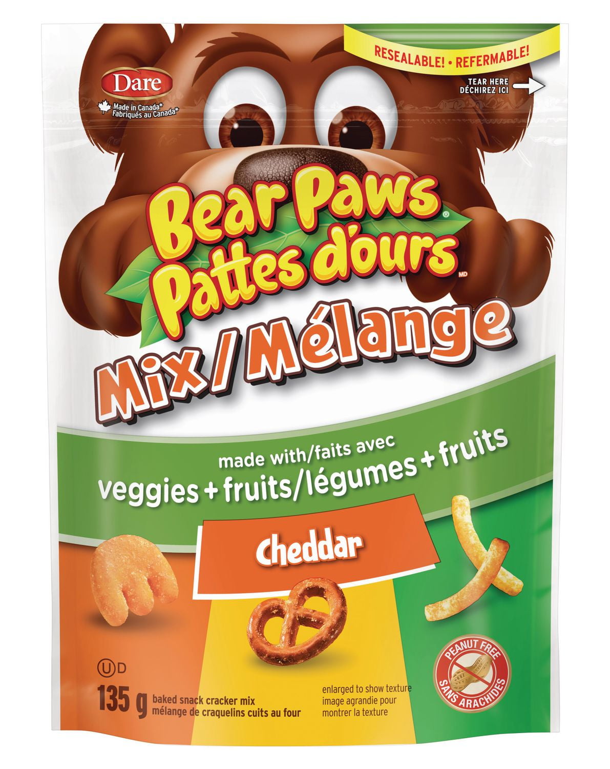 Bear Paws Crackers Mix Cheddar | Walmart Canada