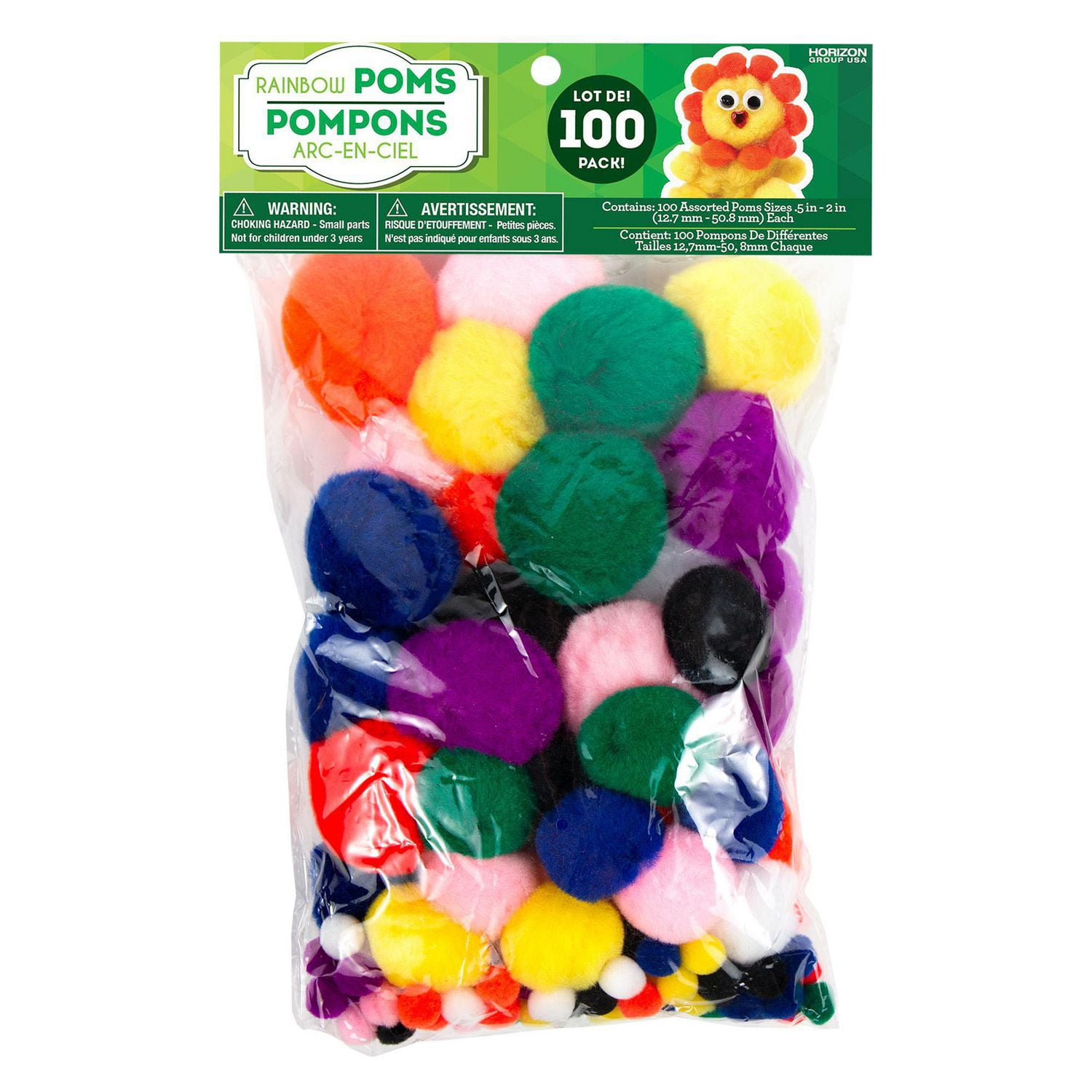 Horizon Group Usa Rainbow Poms | Walmart Canada