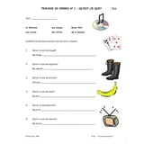 The Fsl Classroom Trousse De Verbes - No1 French Reproducible Teaching ...