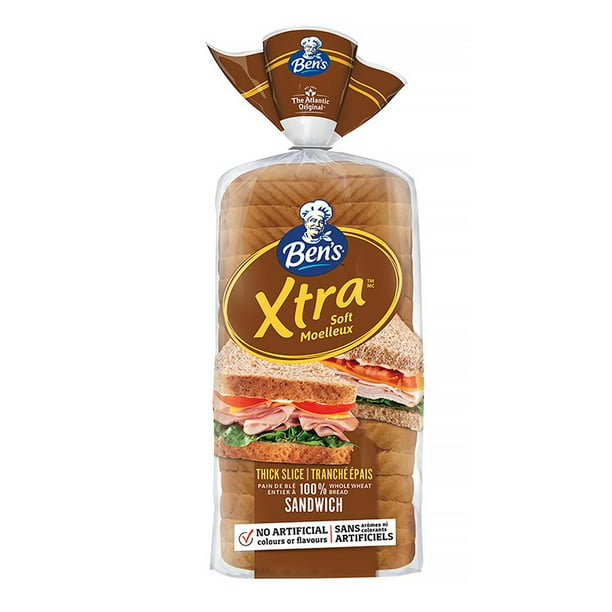 Ben's Xtra Thick 100% Whole Wheat Sandwich Bread - Walmart.ca