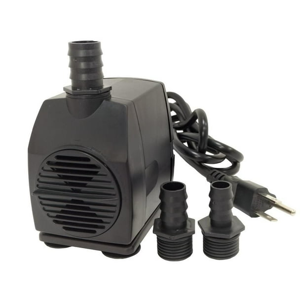 Angelo Décor 400 GPH Fountain Pump, Variable Flow, 1/2, 5/8, and 3/4 in. Tubing Compatible ...