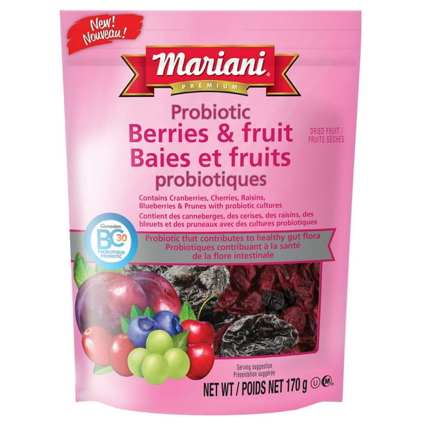 Mariani Probiotic Berries & Fruit, Cranberry, Cherry, Raisins ...
