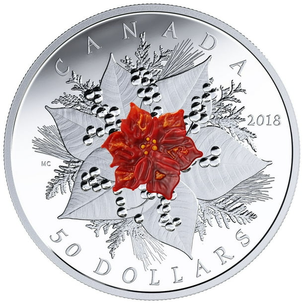 2018 Holiday Splendour - Royal Canadian Mint 50 Dollars Fine Silver ...