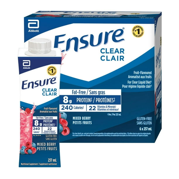 Ensure Clear, Clear Liquid Nutrition Drink, Refreshing Fruit Flavoured ...