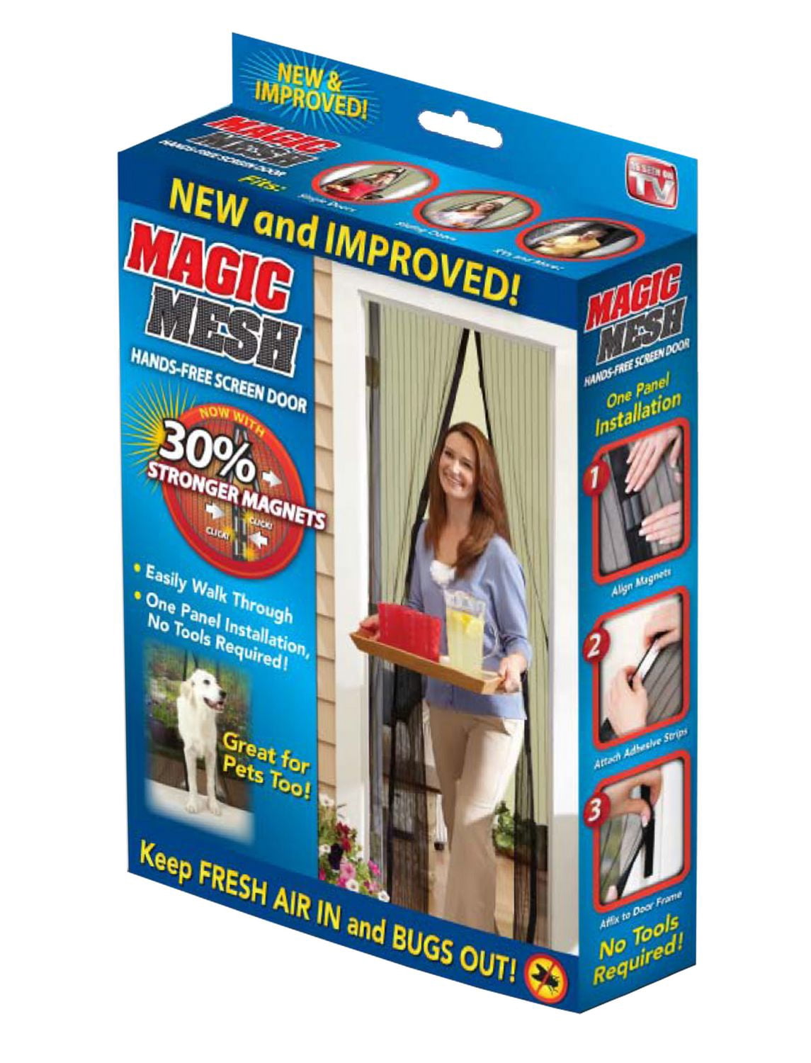 Magic Mesh Deluxe Hands Free Screen Door Walmart Canada Magic Mesh Deluxe Hands Free Screen Door Walmart Canada
