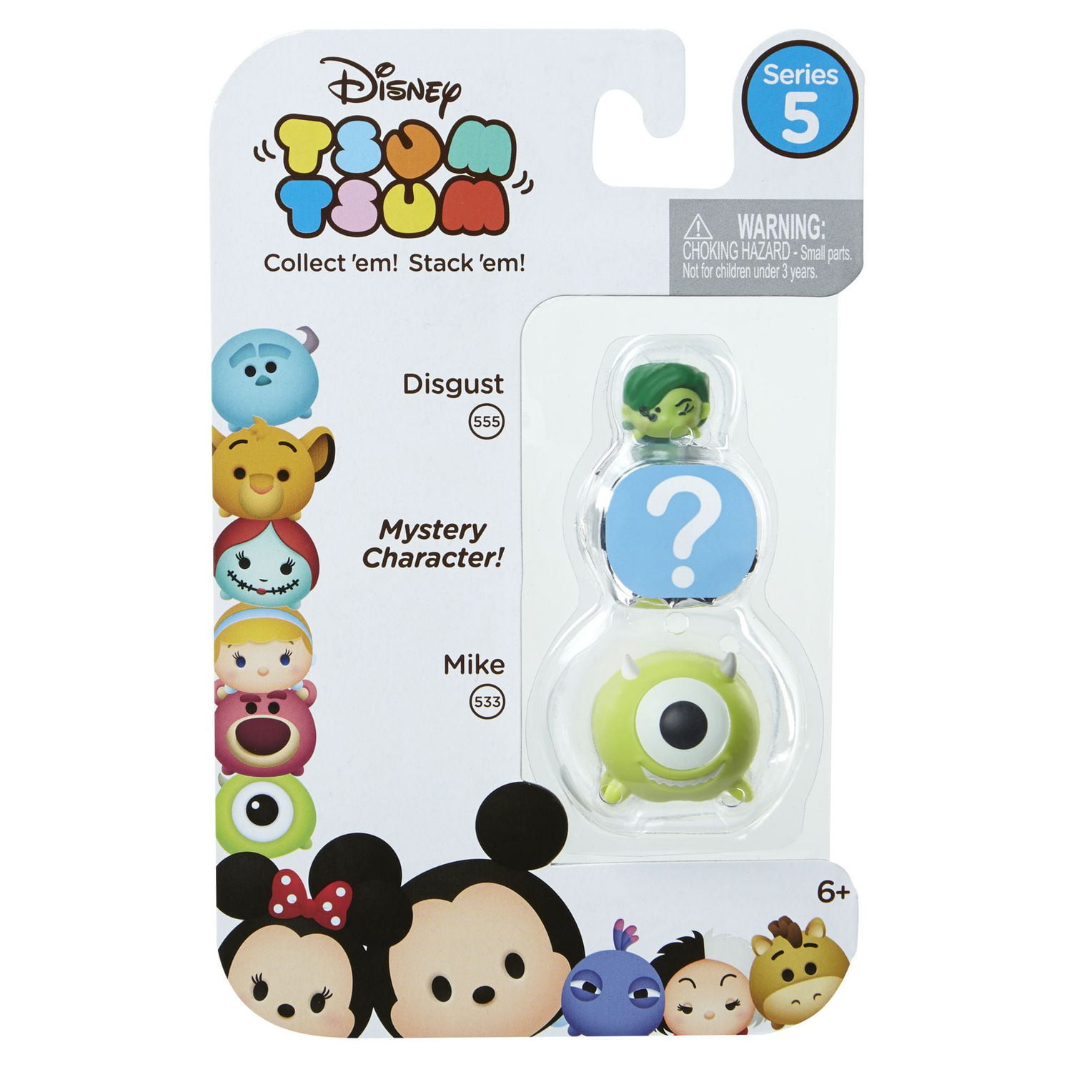 Disney Tsum Tsum Mike/Mystery Figure/Disgust 3 Pack Figures | Walmart ...