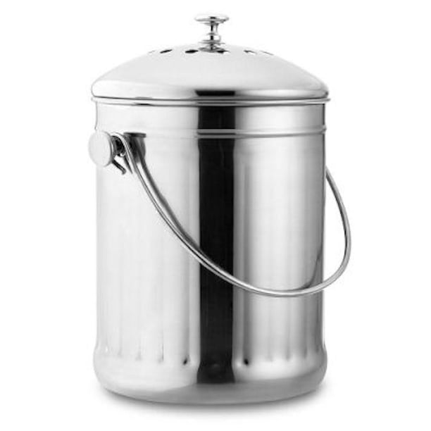 Mainstays Compost Pail, Stainless Steel - Walmart.ca