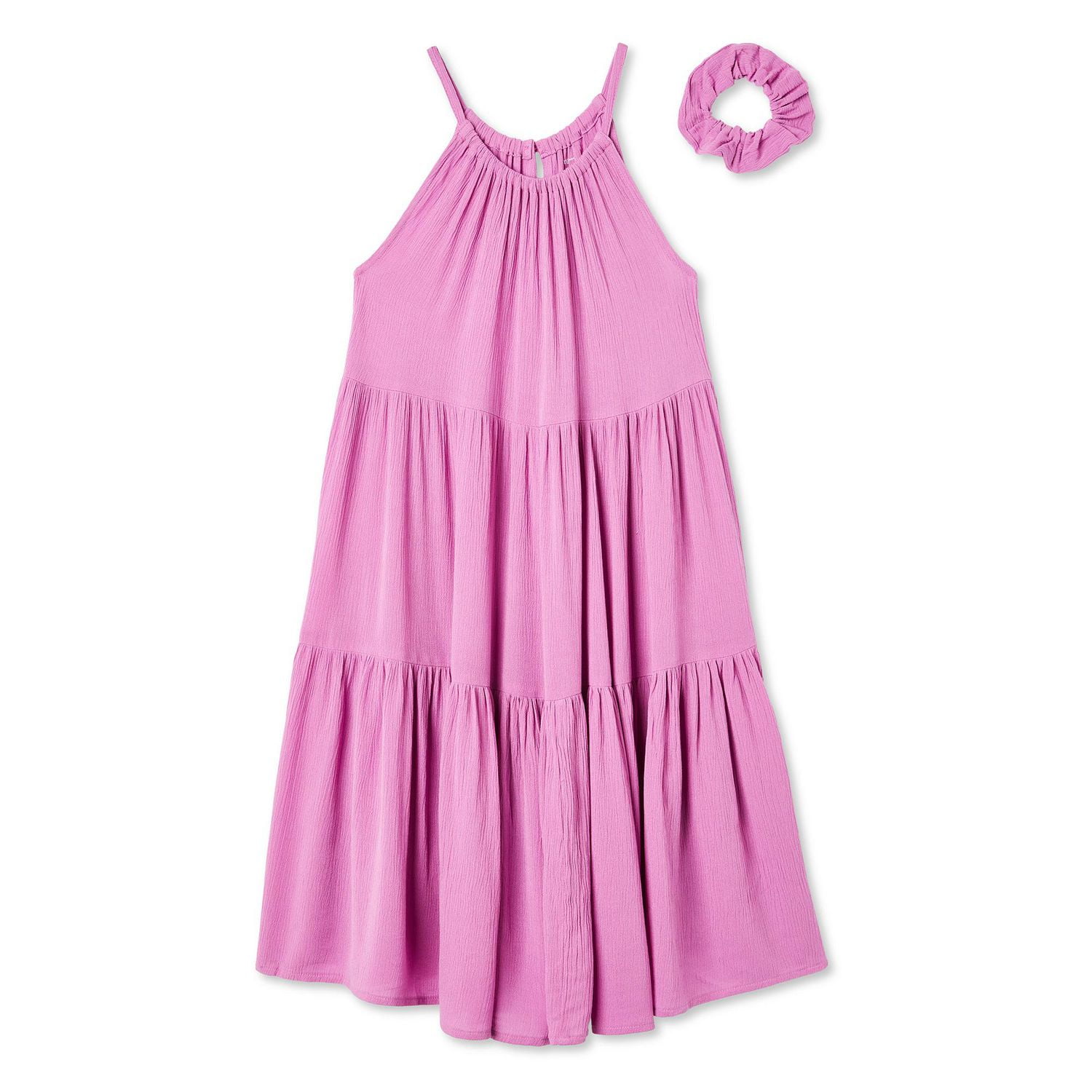 George Girls' Tiered Dress 2-Piece Set - Walmart.ca