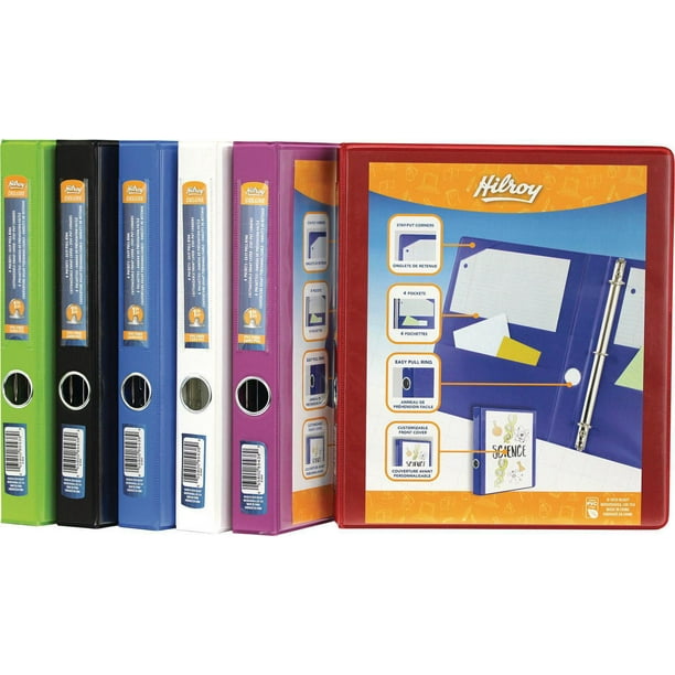 Hilroy Deluxe View 1" Vinyl Binder - Walmart.ca
