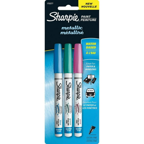 Sharpie Extra Fine Metallic Paint Marker, 3-Pack - Walmart.ca