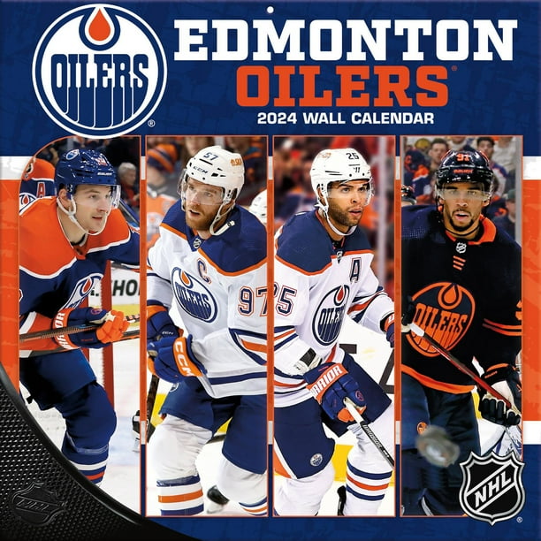 Turner Licensing Edmonton Oilers 2024 12x24 Inch Square Wall Calendar ...